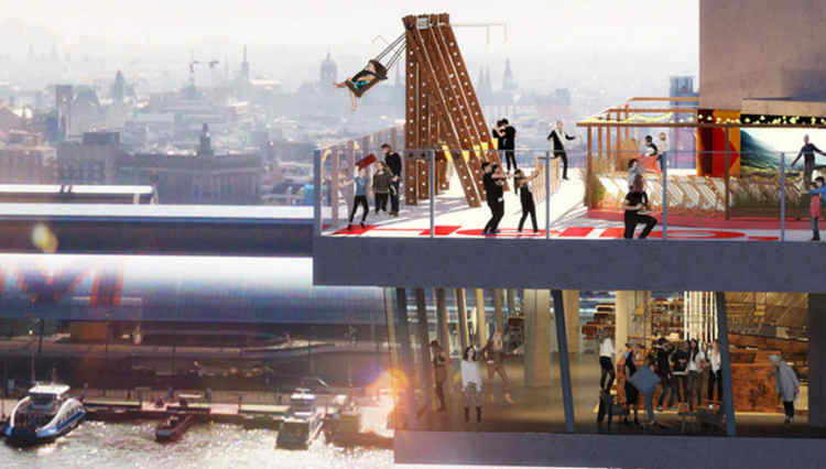 Apre A’DAM Lookout, il ponte di osservazione sull’A'DAM Toren